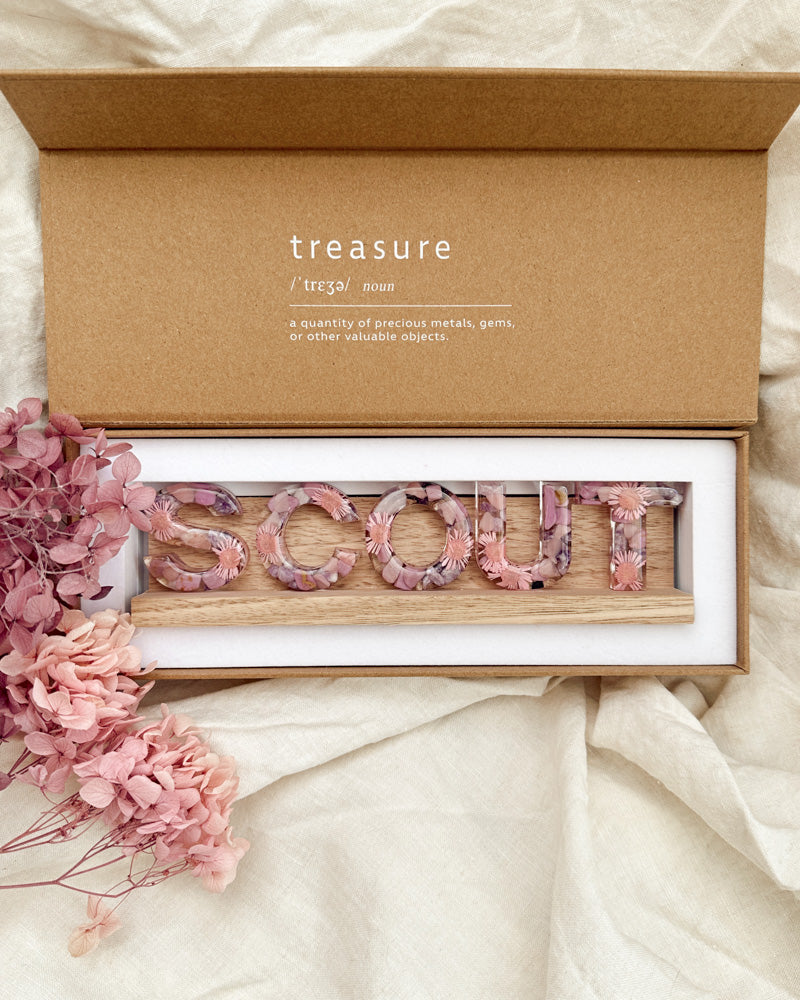 The Treasured Letters®️- Floss – The Linen Print