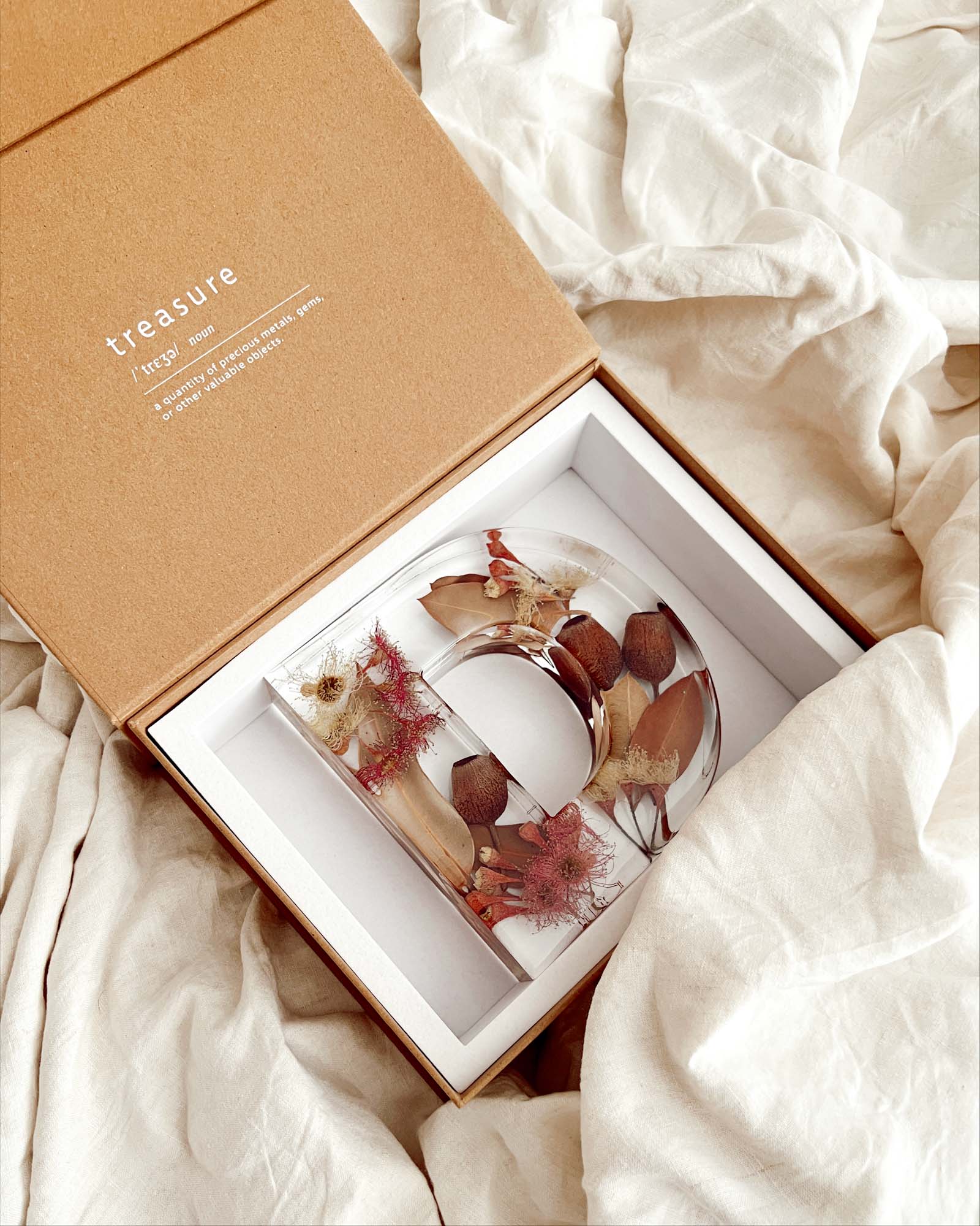 Large Treasured Letters™ – The Linen Print