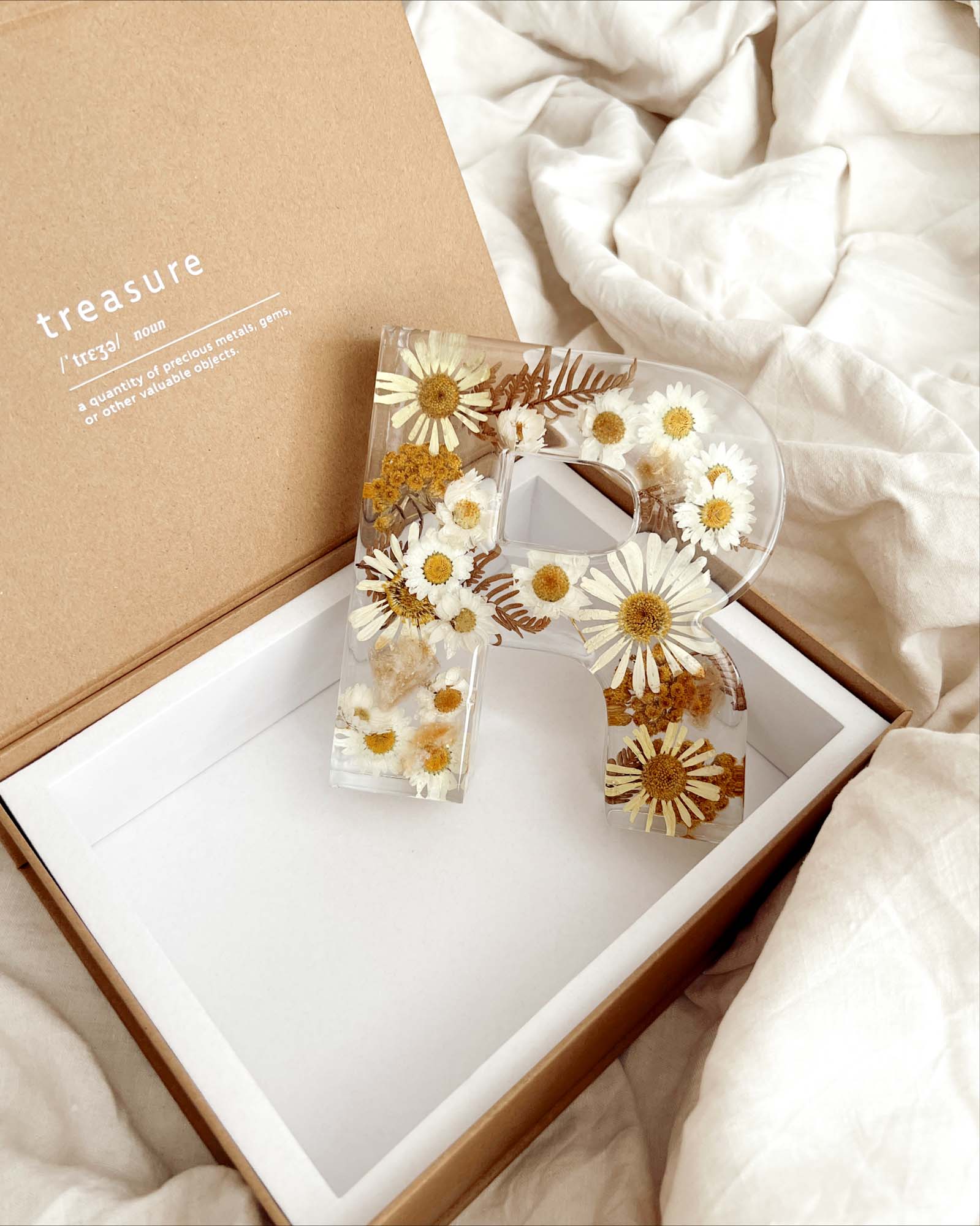 Large Treasured Letters™ – The Linen Print