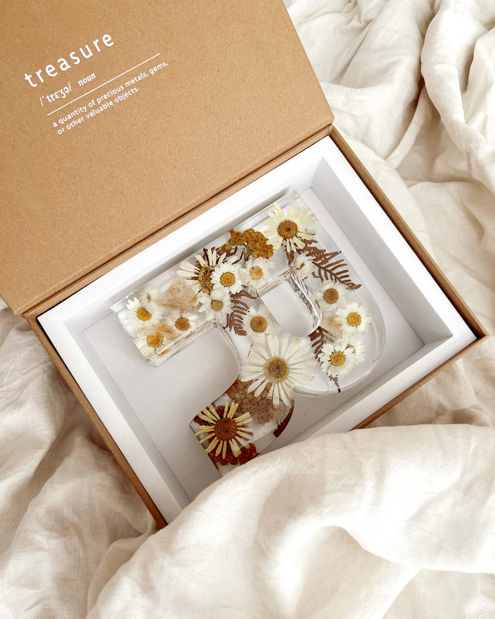 Large Treasured Letters™ – The Linen Print