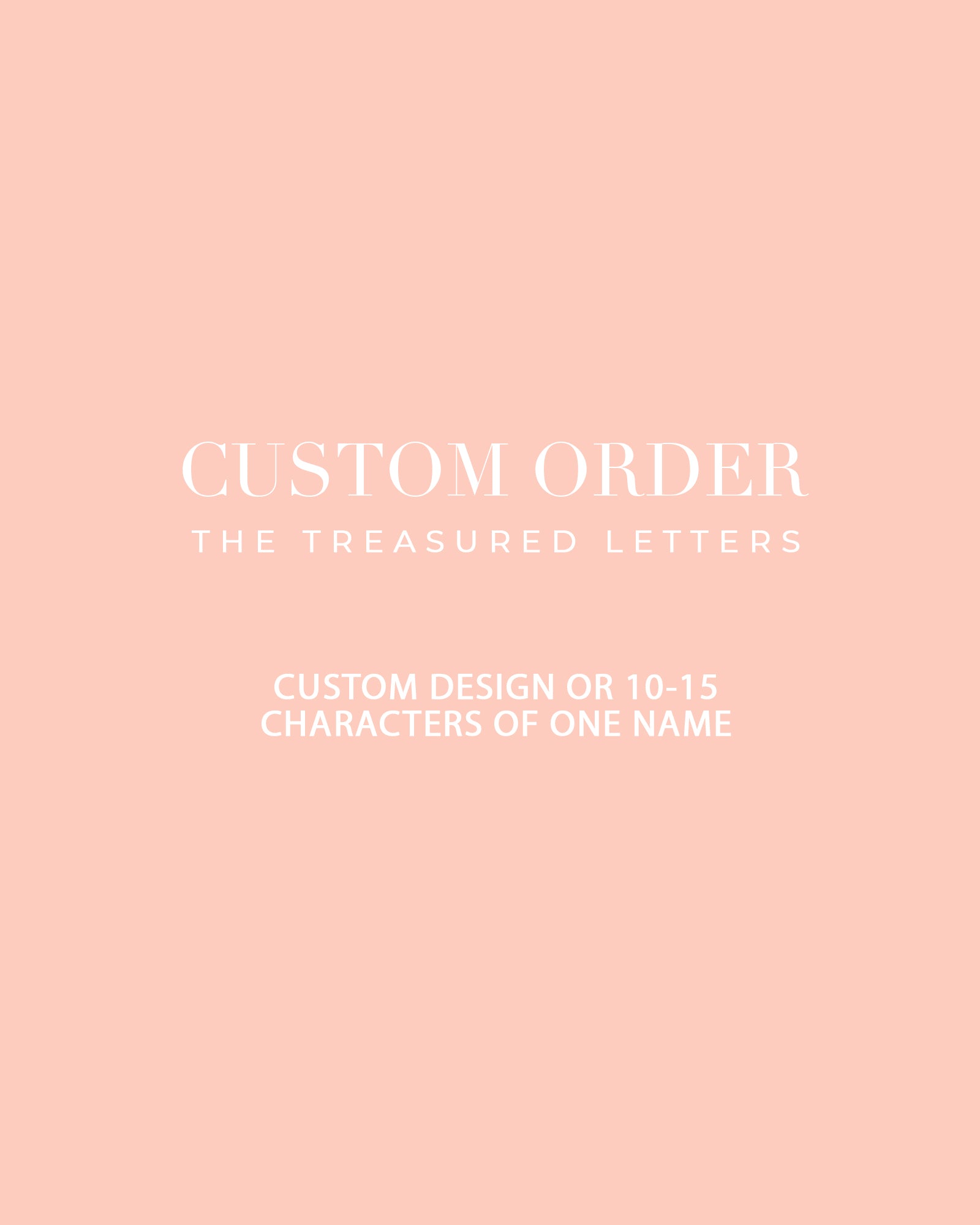 CUSTOM TREASURED LETTERS – The Linen Print