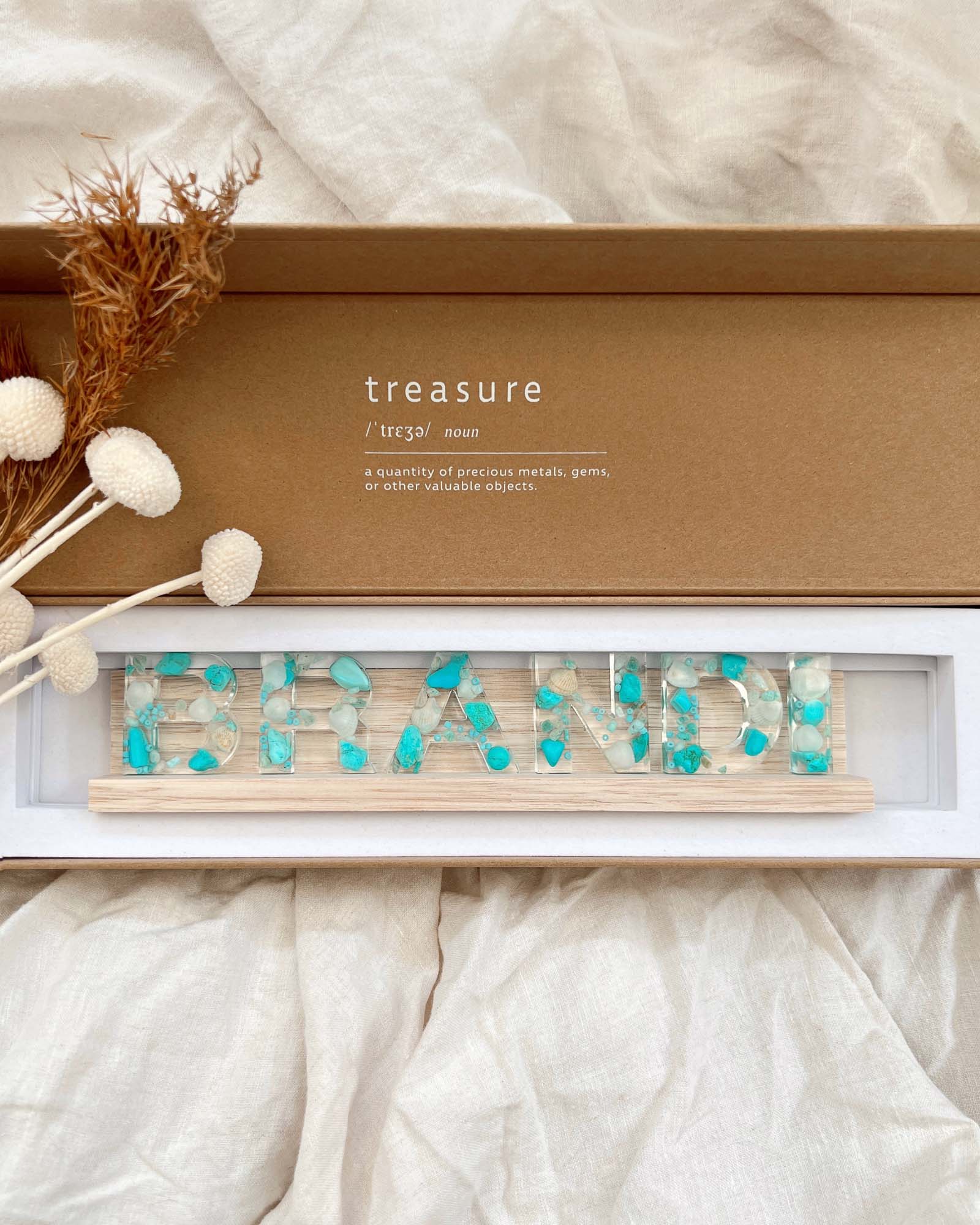 The Treasured Letters®️ - Ocean – The Linen Print