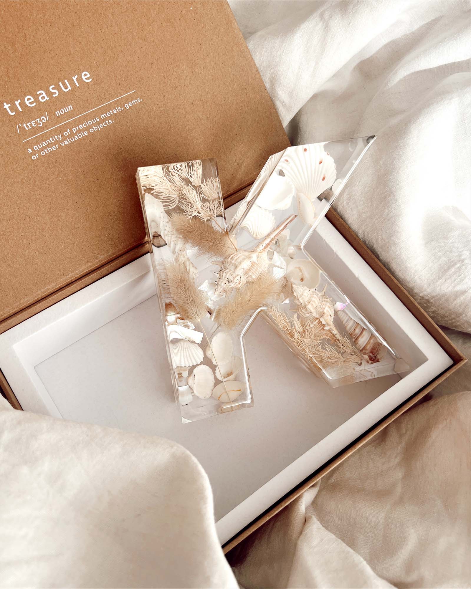 Large Treasured Letters™ – The Linen Print