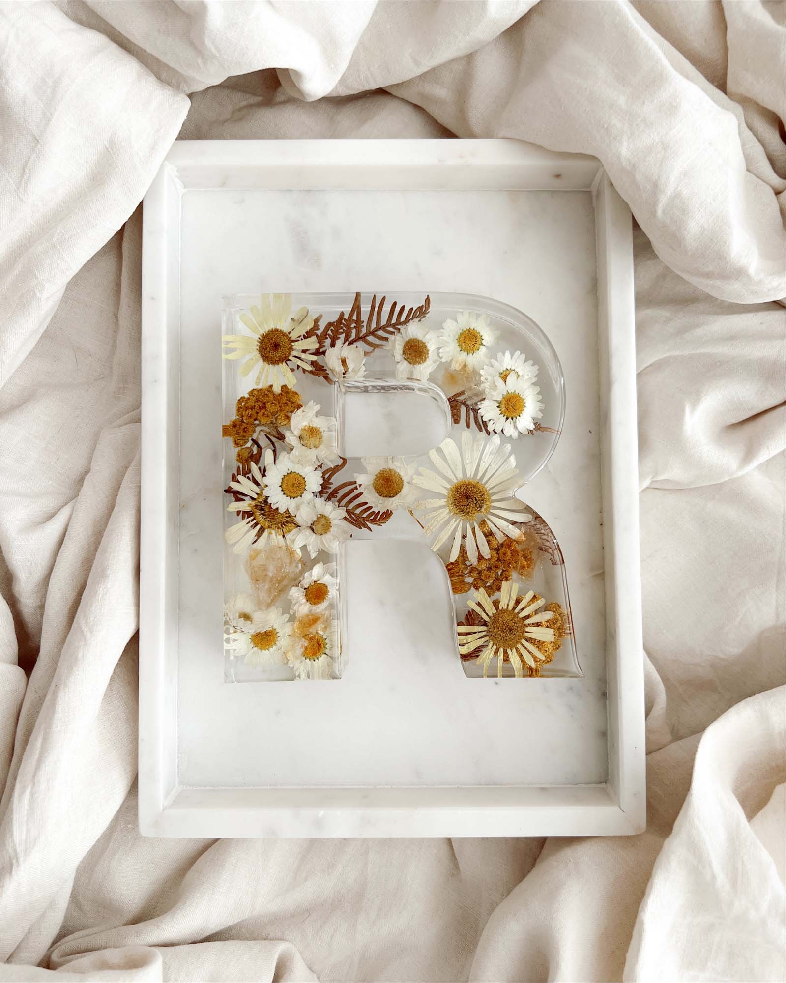 Large Treasured Letters™ – The Linen Print