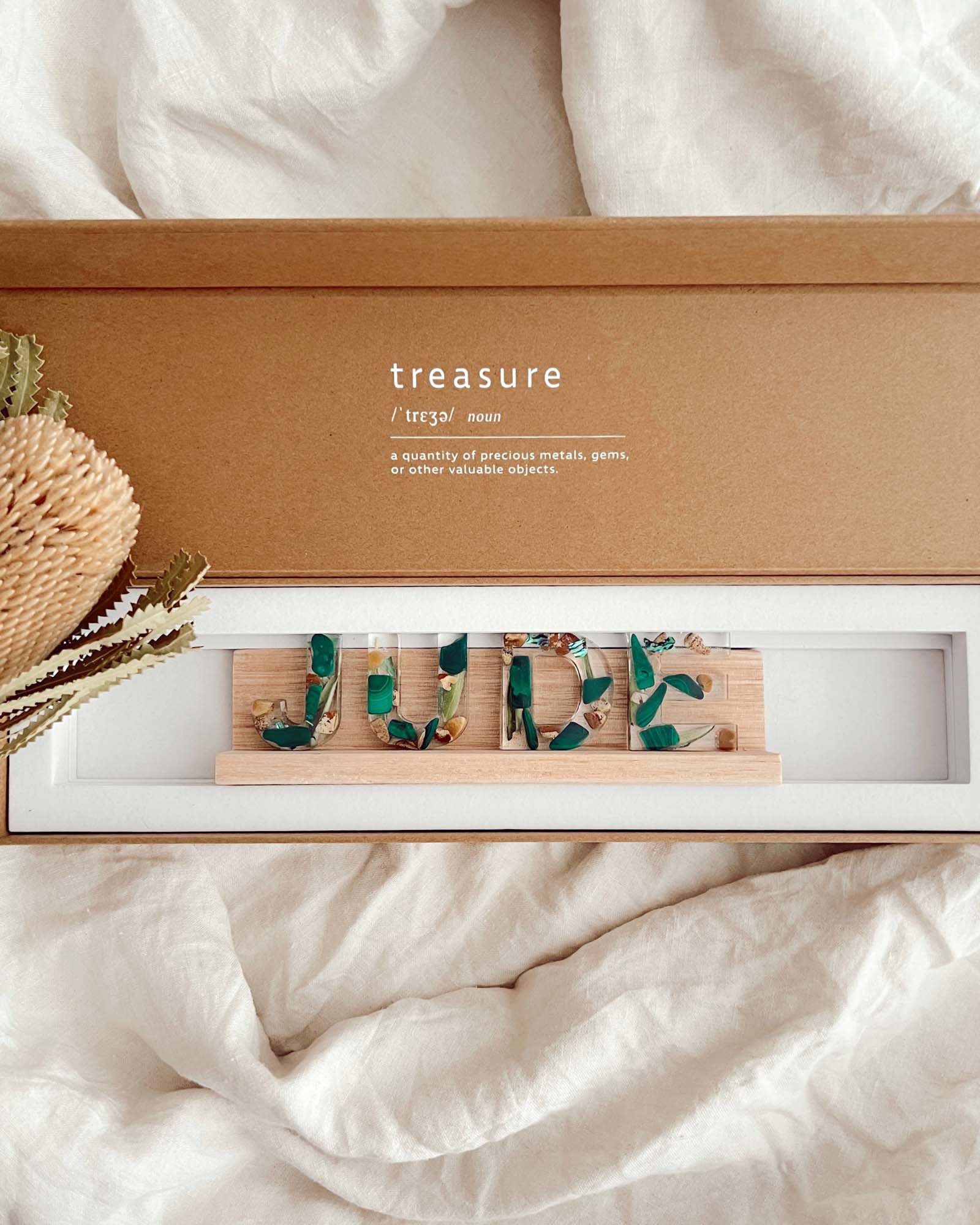 The Treasured Letters®️ - olive – The Linen Print