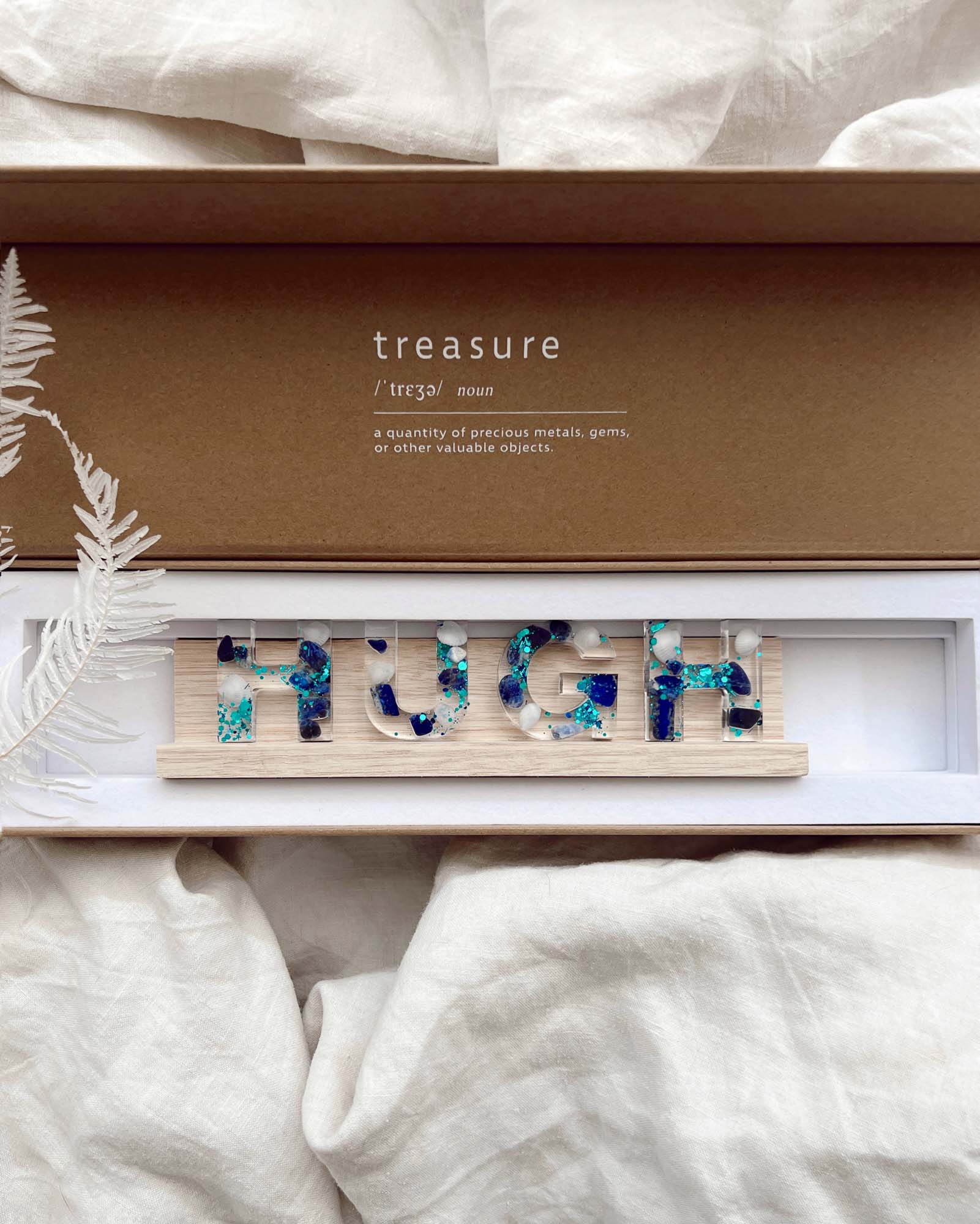 The Treasured Letters®️ - Into the blue – The Linen Print