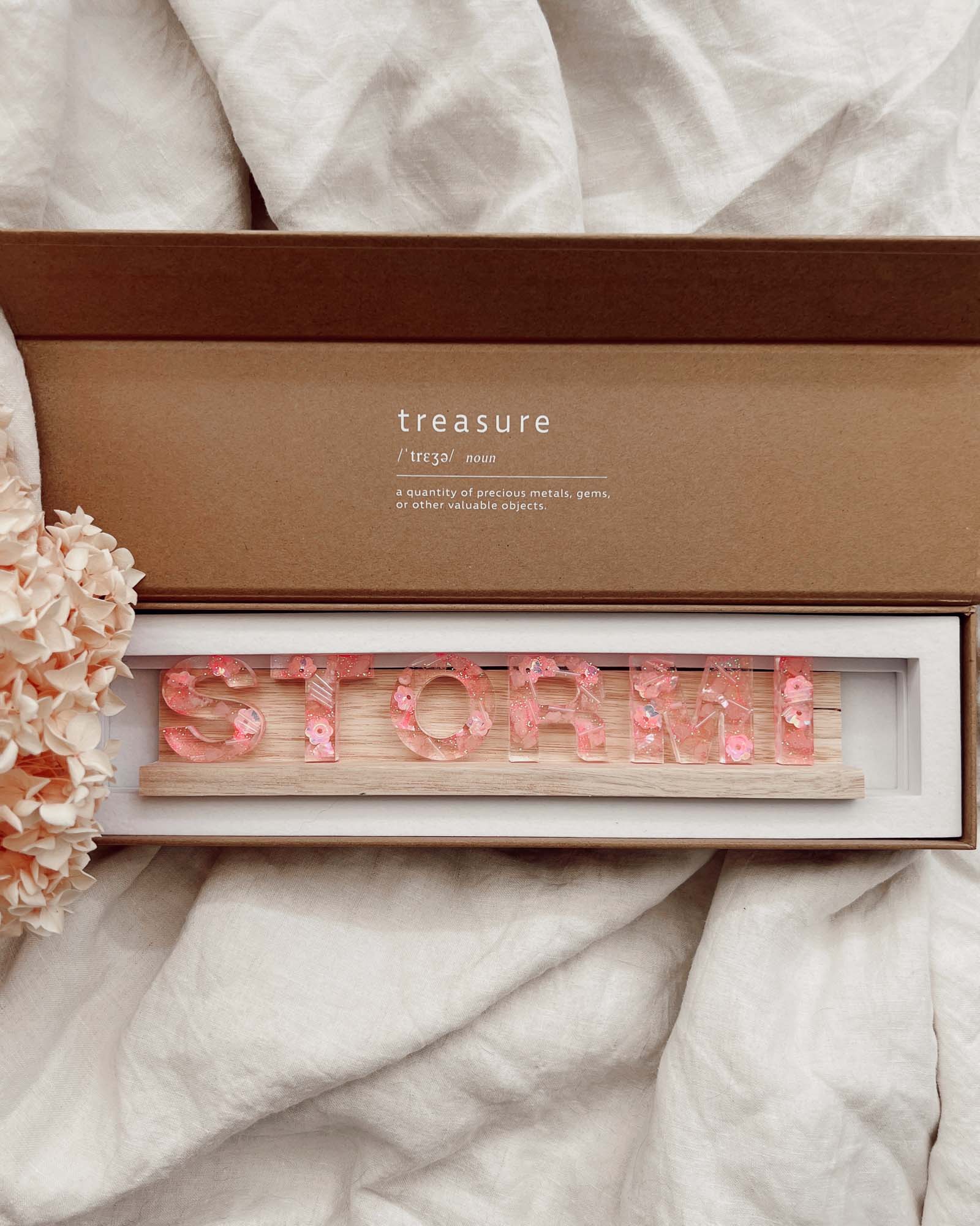 The Treasured Letters®️ - Bubblegum – The Linen Print