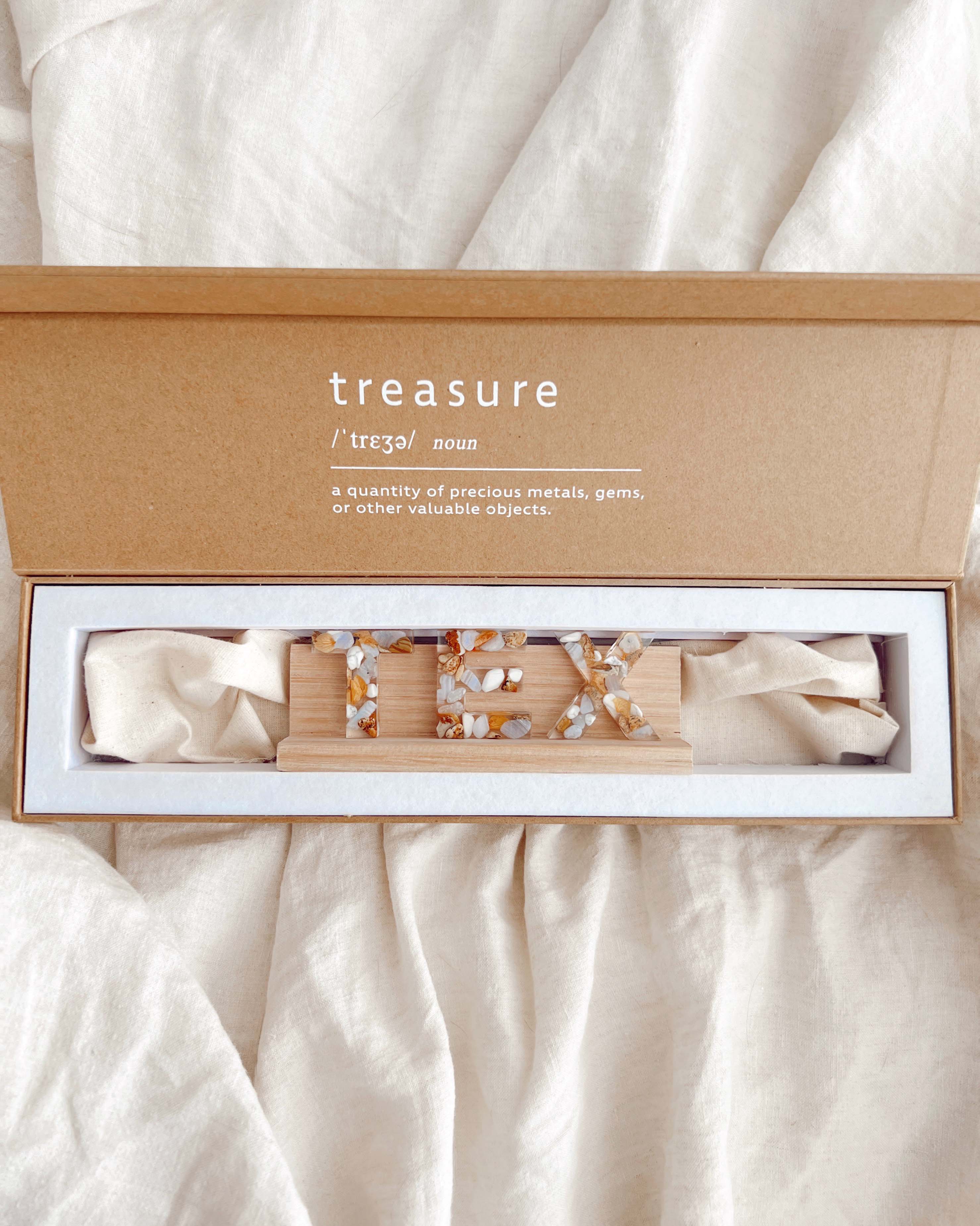 The Treasured Letters®️ - sky – The Linen Print